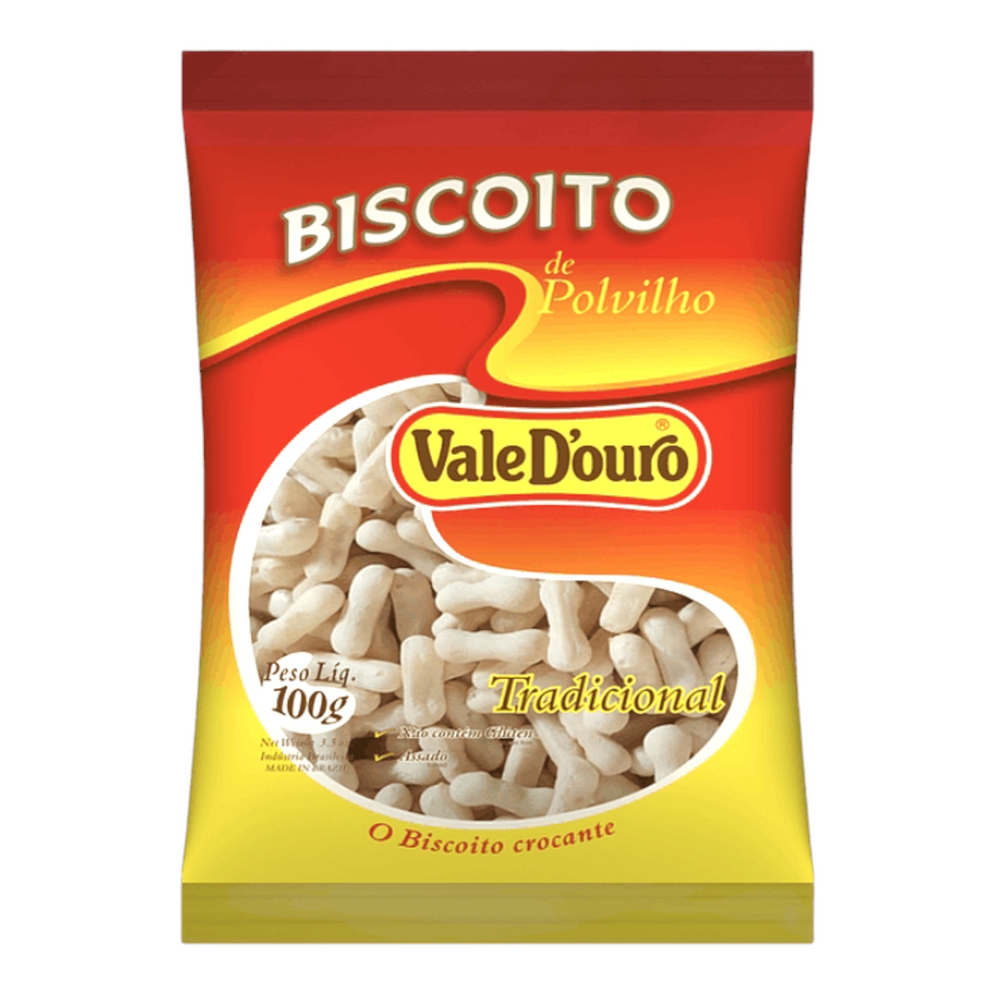 Biscoito de Polvilho Tradicional Vale D'Ouro 100g | Things of Brazil